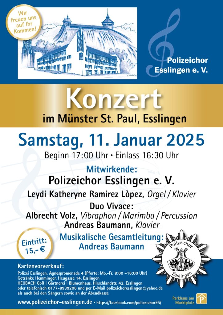 Konzert im Münster St. Paul in Esslingen - Chorverband Karl Pfaff